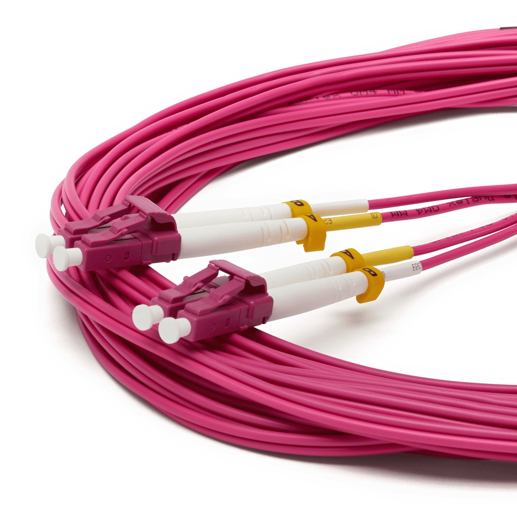 LC to LC UPC Duplex OM4 | 40G/100G MM OFNR | trueCABLE
