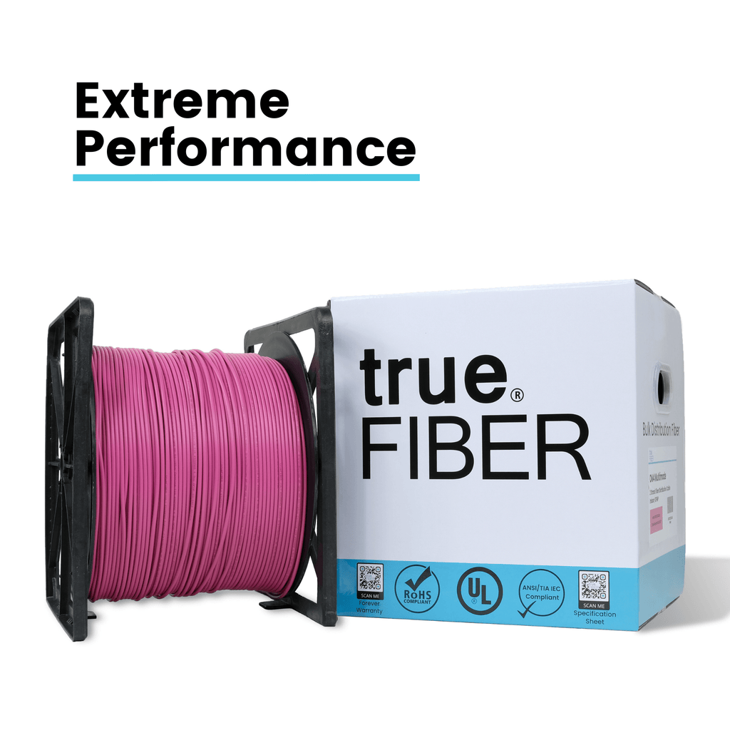 High-Quality OM4 Multimode OFNP Bulk Fiber 1000FT | trueCABLE | Buy Now