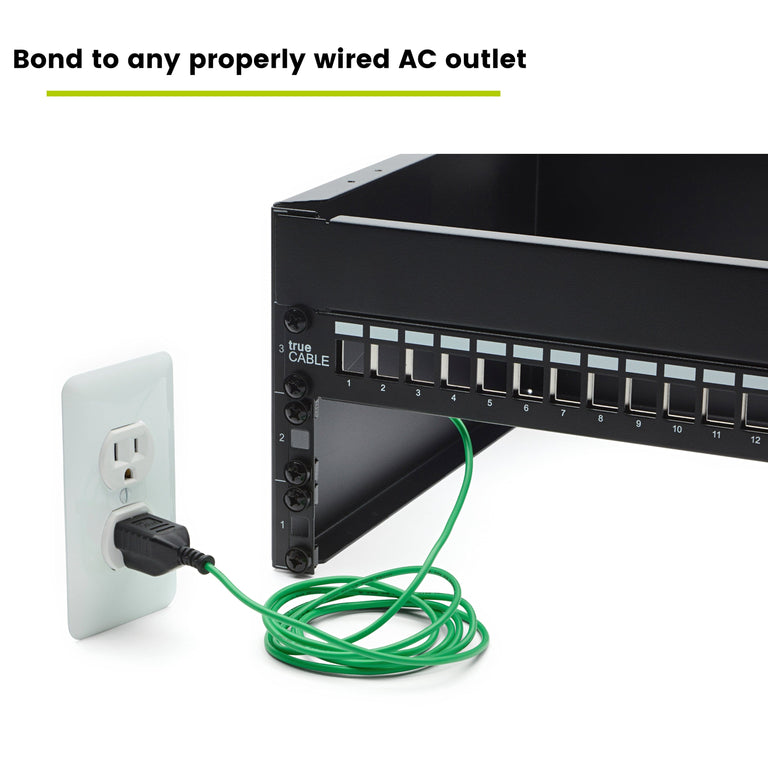 Shielded Ethernet Patch Panel Bond & Ground Extension Wire Adapter