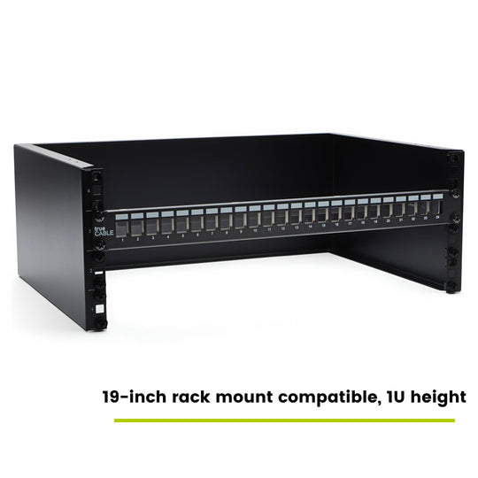 Shielded Patch Panel, 24 Port, 1U, Blank Modular