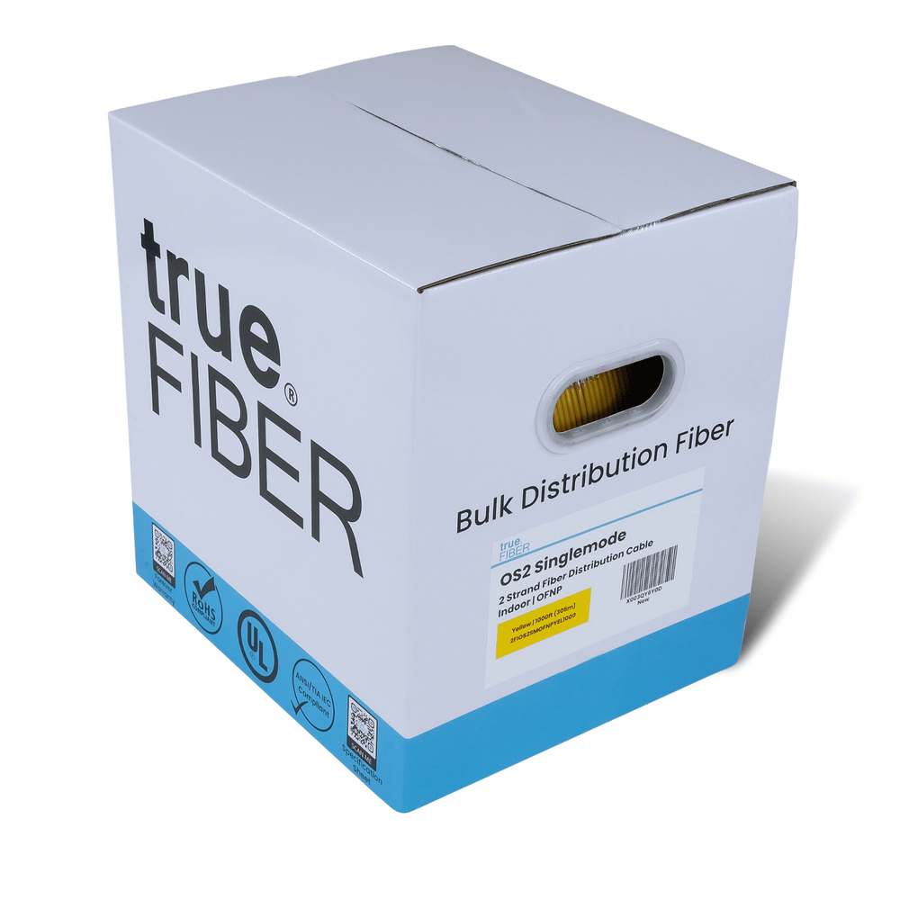 2 Strand OS2 Single Mode Indoor Fiber Cable | trueCABLE