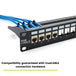 Shielded Patch Panel, 24 Port, 1U, Blank Modular – trueCABLE