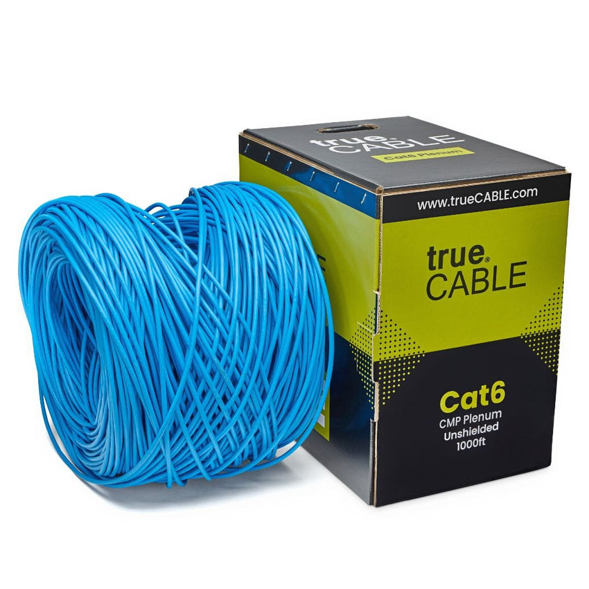 Cat6 Plenum Bulk Ethernet Cable, Unshielded | trueCABLE
