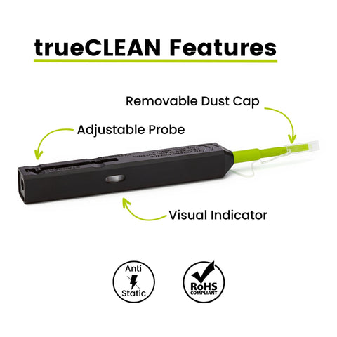 trueCLEAN High-Quality LC/MU Click Cleaner 1.25mm | trueCABLE