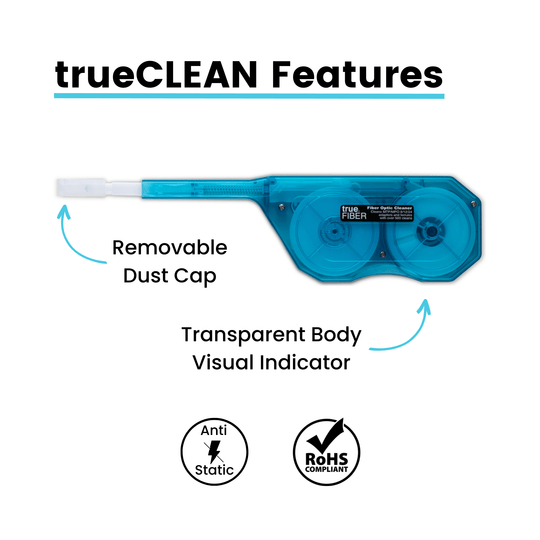 trueCLEAN MTP®/MPO High-Quality Click Cleaner | trueFIBER