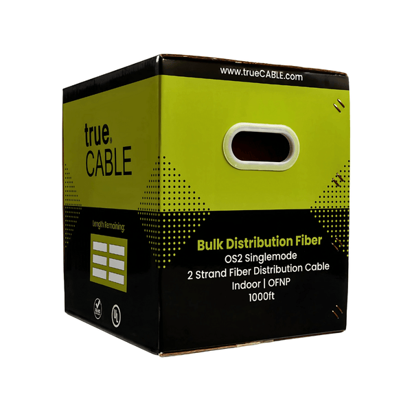2 Strand OS2 Single Mode Indoor Fiber Cable | trueCABLE