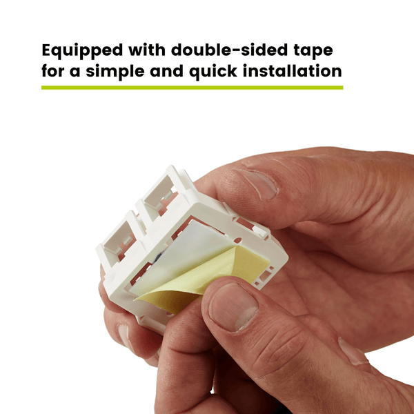 2 Port Universal Keystone Jack Surface Mount Box | trueCABLE