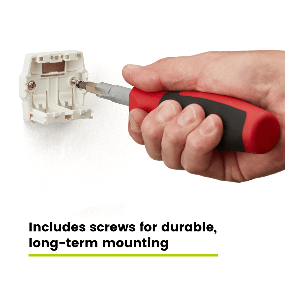 2 Port Universal Keystone Jack Surface Mount Box | trueCABLE