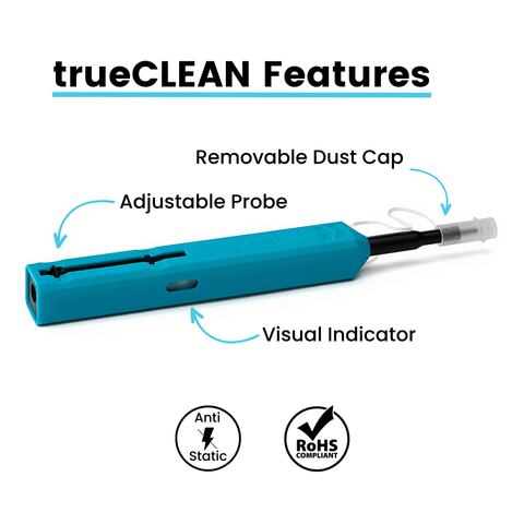 trueCLEAN High-Quality SC/ST/FC Click Cleaner 2.50mm | trueCABLE