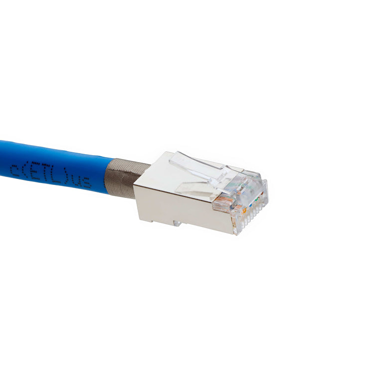 RJ45 Cat5e Pass Through Connectors | Shielded | trueCABLE