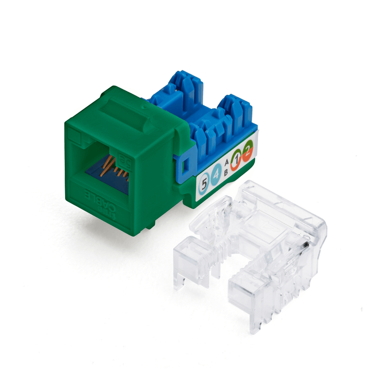 Unshielded Cat5e Punch Down Keystone Jack | RJ45 | trueCABLE