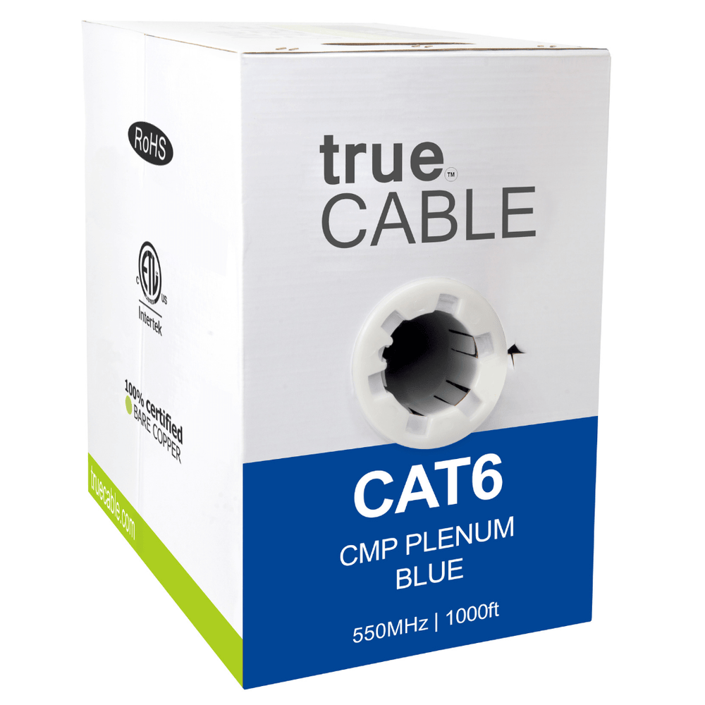 Unshielded Cat6 Plenum Ethernet Cable | trueCABLE (Free Shipping)