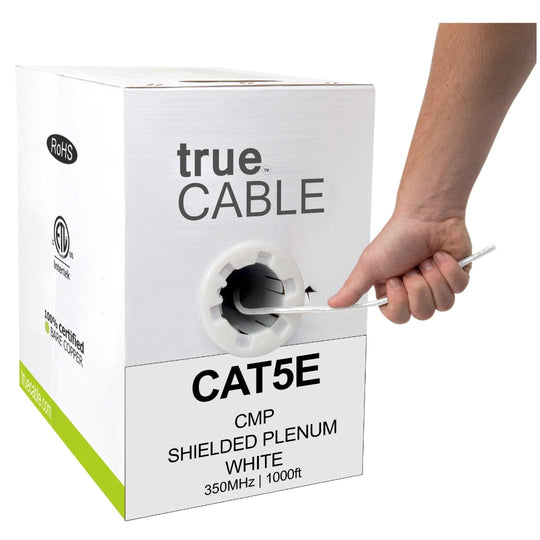 Plenum Rated Cat5e Shielded Ethernet Cable | trueCABLE