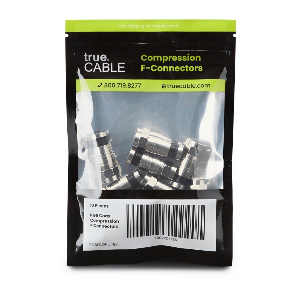RG6 Compression F Connectors | trueCABLE