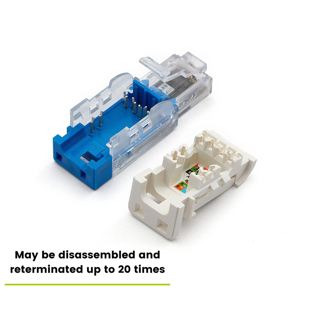 Cat6A Field Termination Plug, Unshielded | trueCABLE