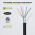Cat6 Aerial Outdoor Ethernet Cable with Messenger | trueCABLE