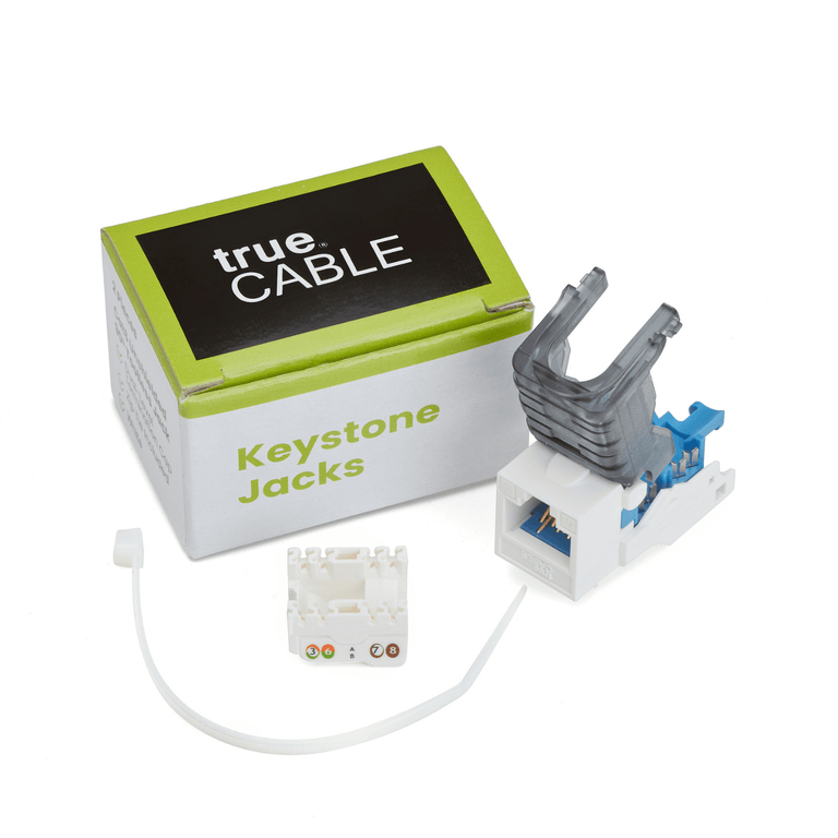 Cat6 Toolless Keystone Jack | RJ45| Unshielded | trueCABLE