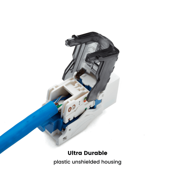 Cat6 Toolless Keystone Jack | RJ45| Unshielded | trueCABLE
