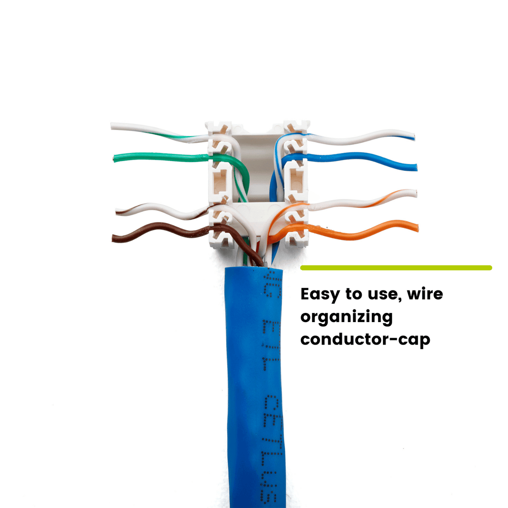 Cat6 Toolless Keystone Jack | RJ45| Unshielded | trueCABLE