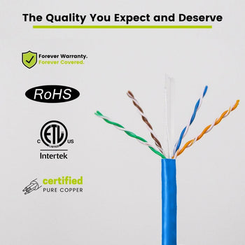 Cat6 Riser Ethernet Cable Unshielded | trueCABLE (Free Shipping)