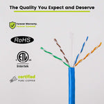 Cat6 Riser Ethernet Cable Unshielded | trueCABLE (Free Shipping)