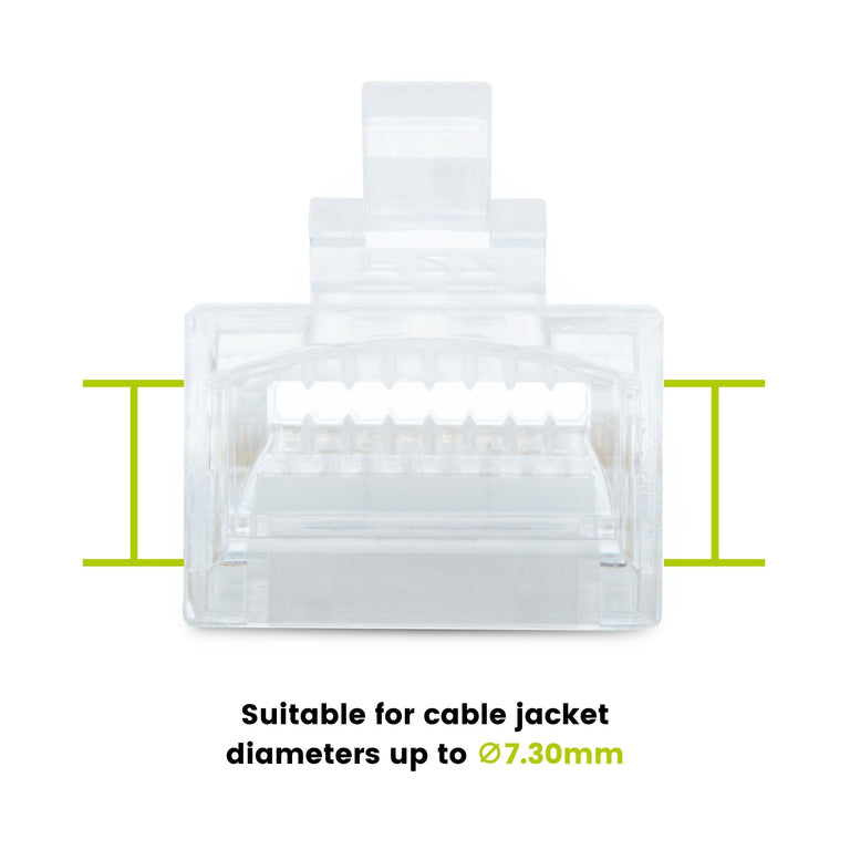 Cat6/6A RJ45 Pass-Through Connectors | Unshielded | trueCABLE