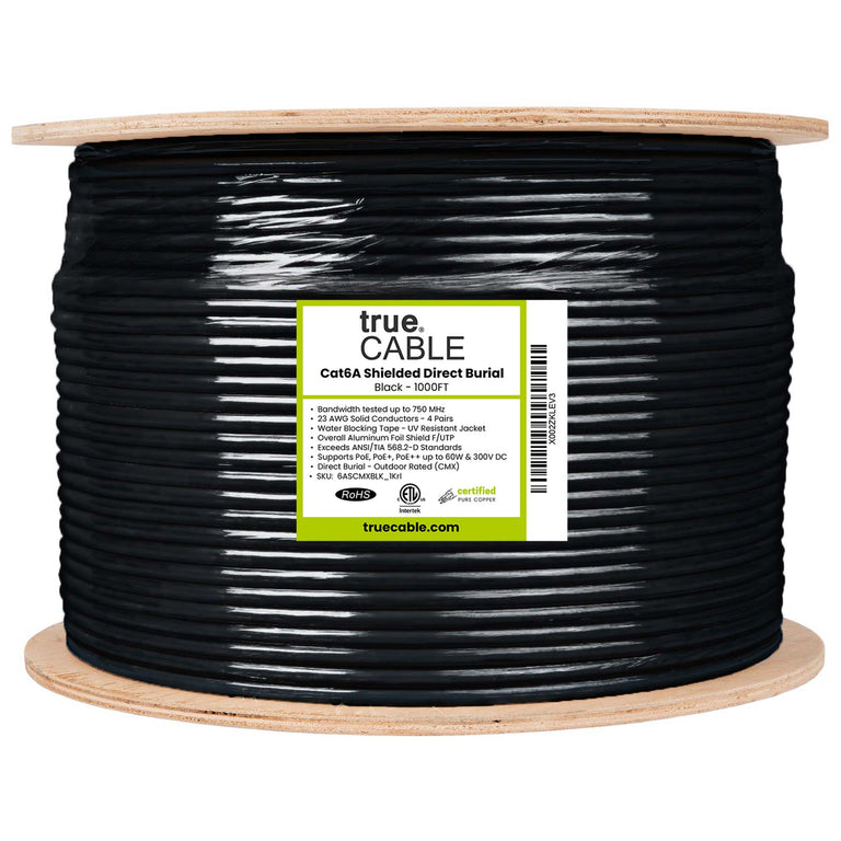 Cat6A Direct Burial Ethernet Cable Shielded | trueCABLE