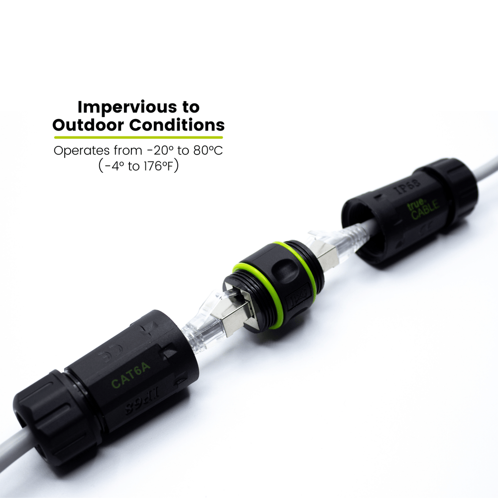 Cat6A Shielded Waterproof Couplers | trueCABLE