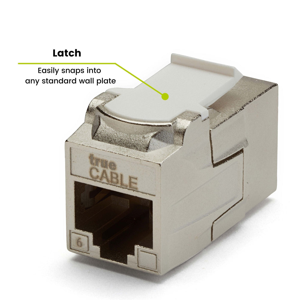 Cat6 Shielded Keystone Jack Coupler | trueCABLE