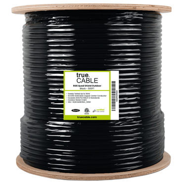 Quad Shield RG-6 Outdoor Coaxial Cable | trueCABLE