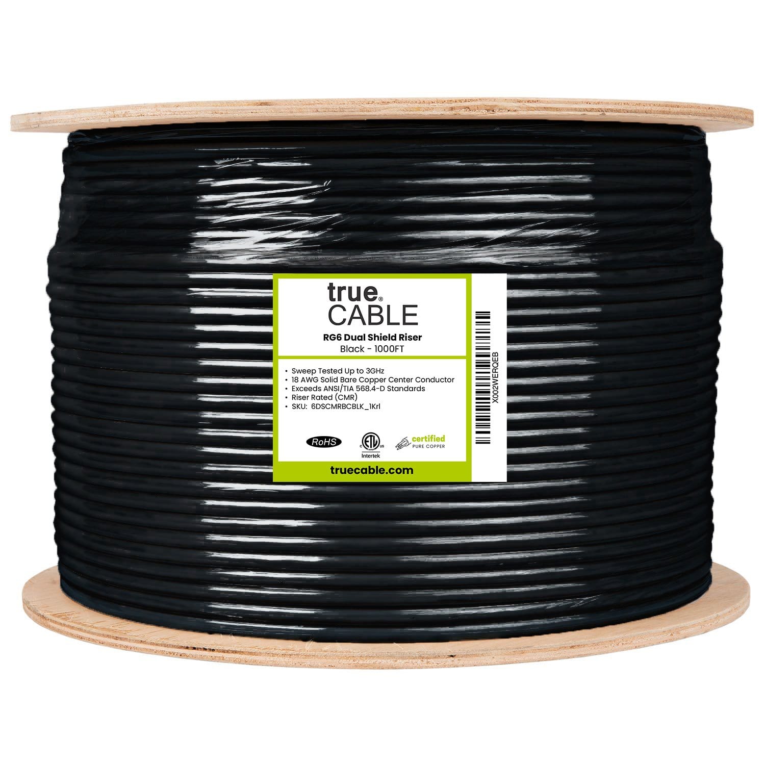 Solid Copper Dual-Shield Coax Cable | trueCABLE