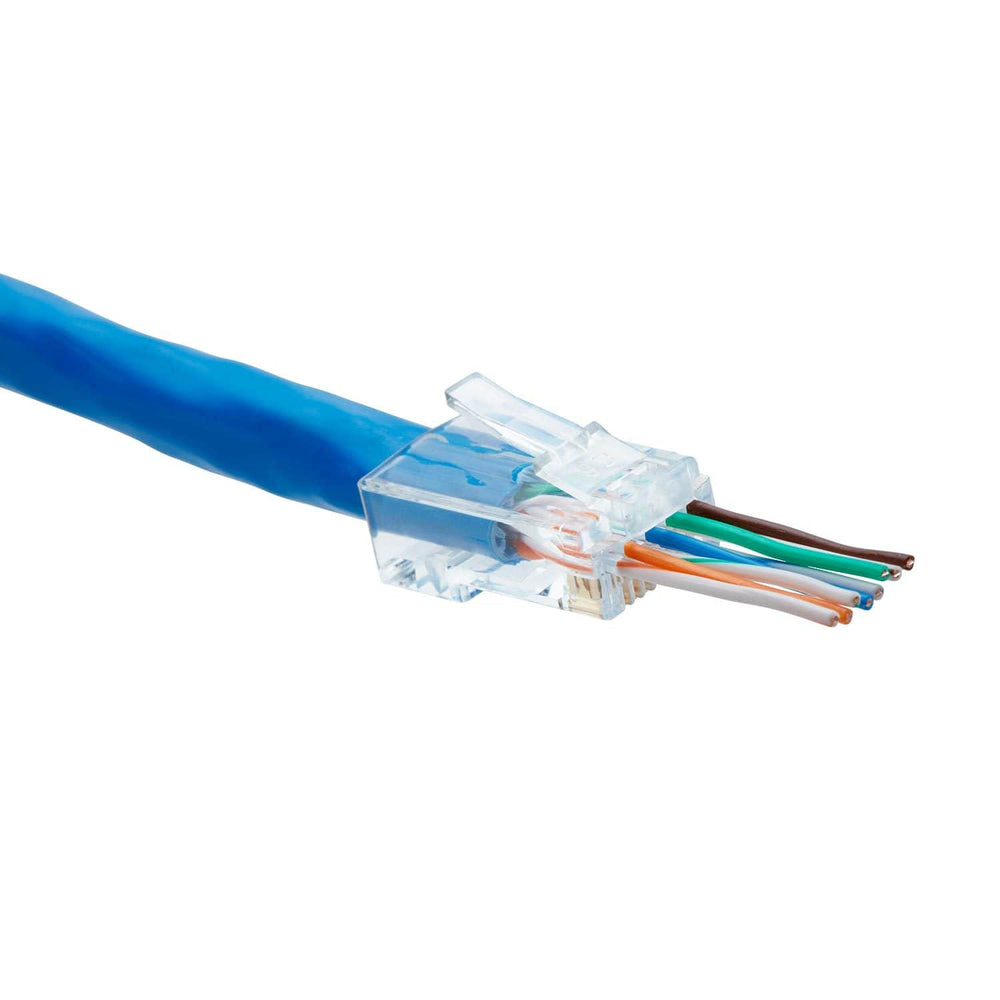 Cat6A Extra Large RJ45 Pass-Through Connectors | Unshielded | trueCABLE