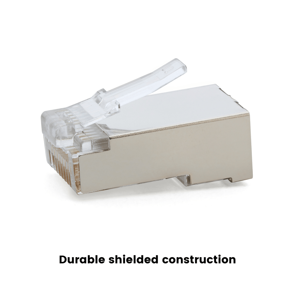 RJ45 Cat5e Pass Through Connectors | Shielded | trueCABLE