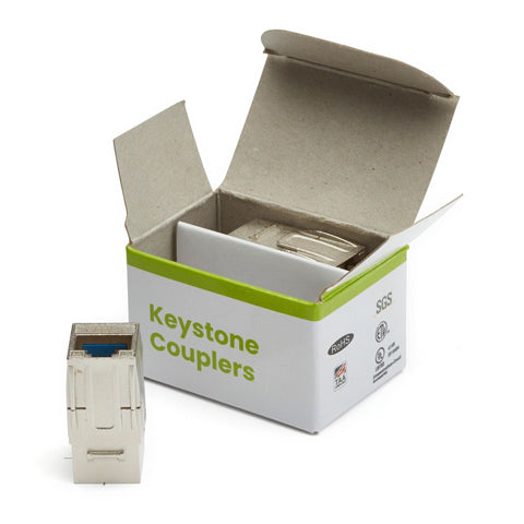 Cat6A Shielded Keystone Jack Coupler | trueCABLE