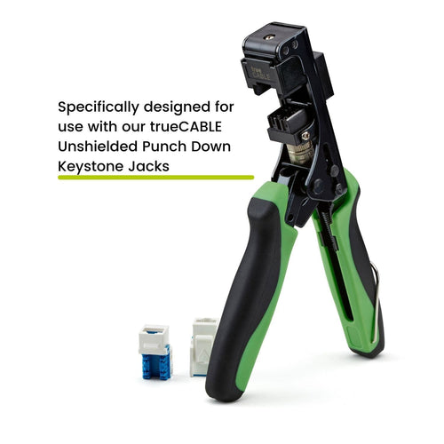 90 Degree RJ45 Keystone Jack Termination Tool | trueCABLE